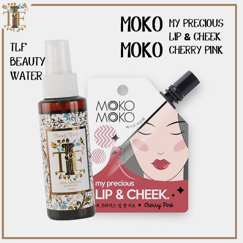 Jual Paket Moko Moko My Precious Lip & Cheek Cherry Pink dan TLF Beauty ...