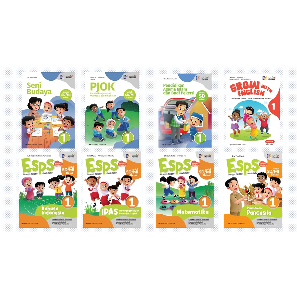 Jual Buku Kurikulum Merdeka Kelas 1 Sd Mi Kurikulum Merdeka Erlangga