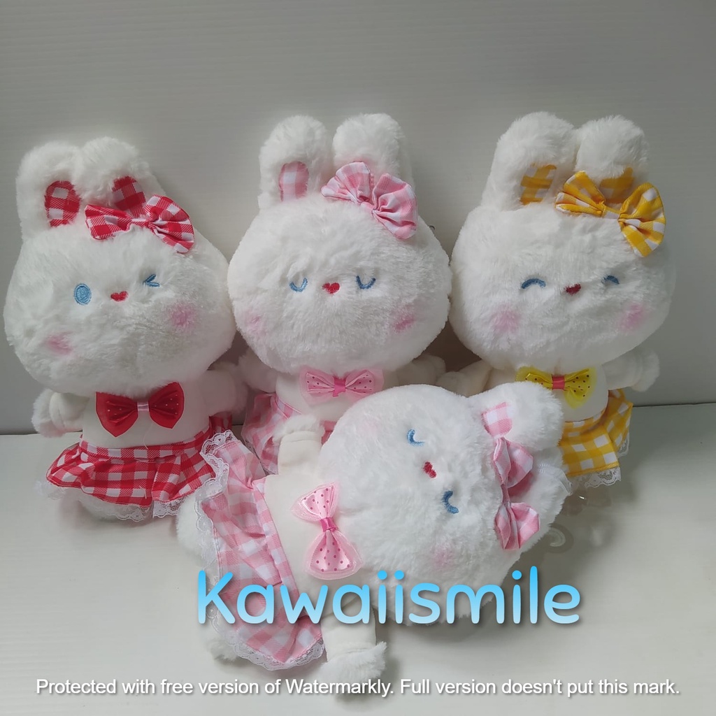 Jual KS/Boneka Plush Toys Rabbit Kelinci Bunny White Putih Animal ...