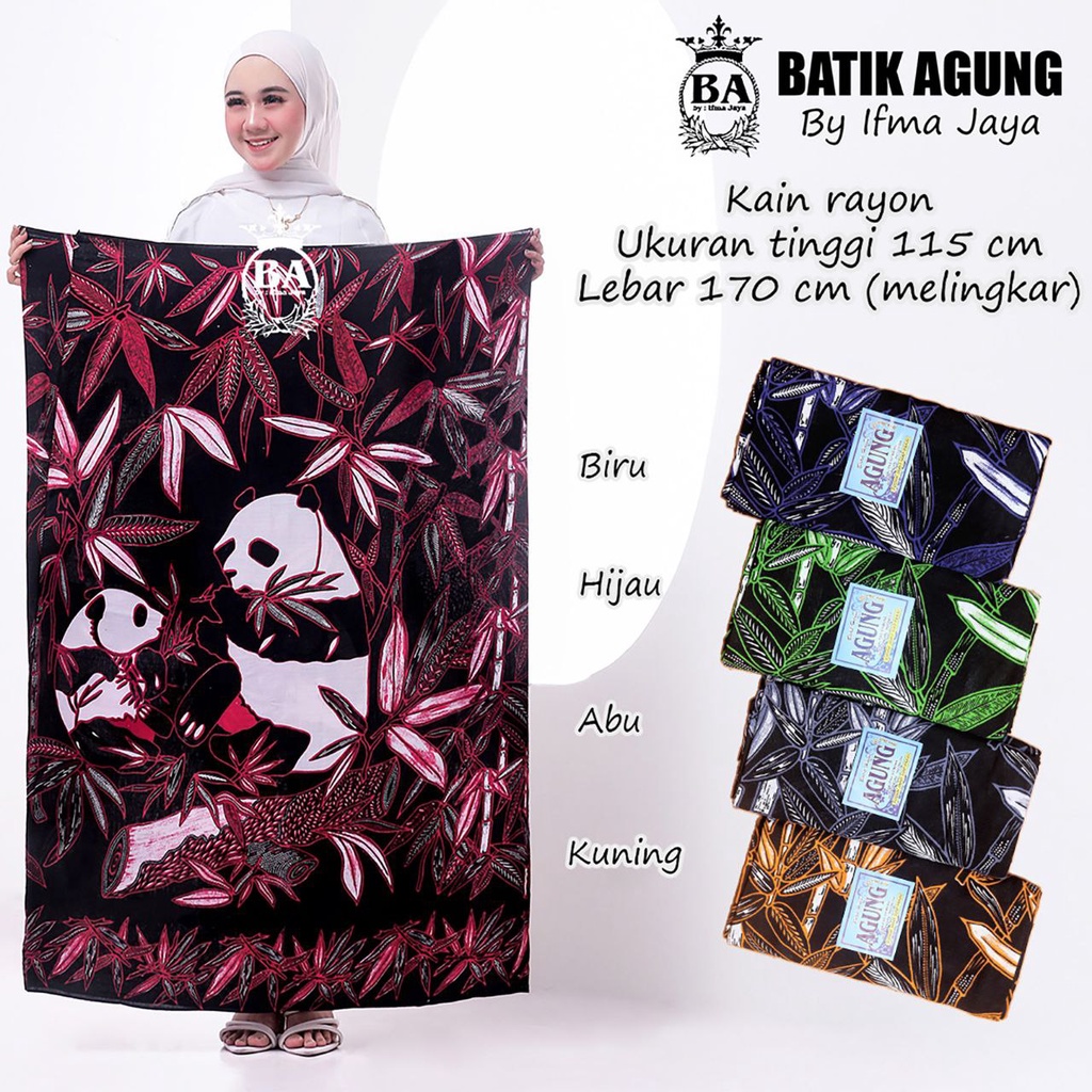 Jual SARUNG GOYOR MOTIF PANDA IMUT / SARUNG SANTRI / SARUNG IBU-IBU ...