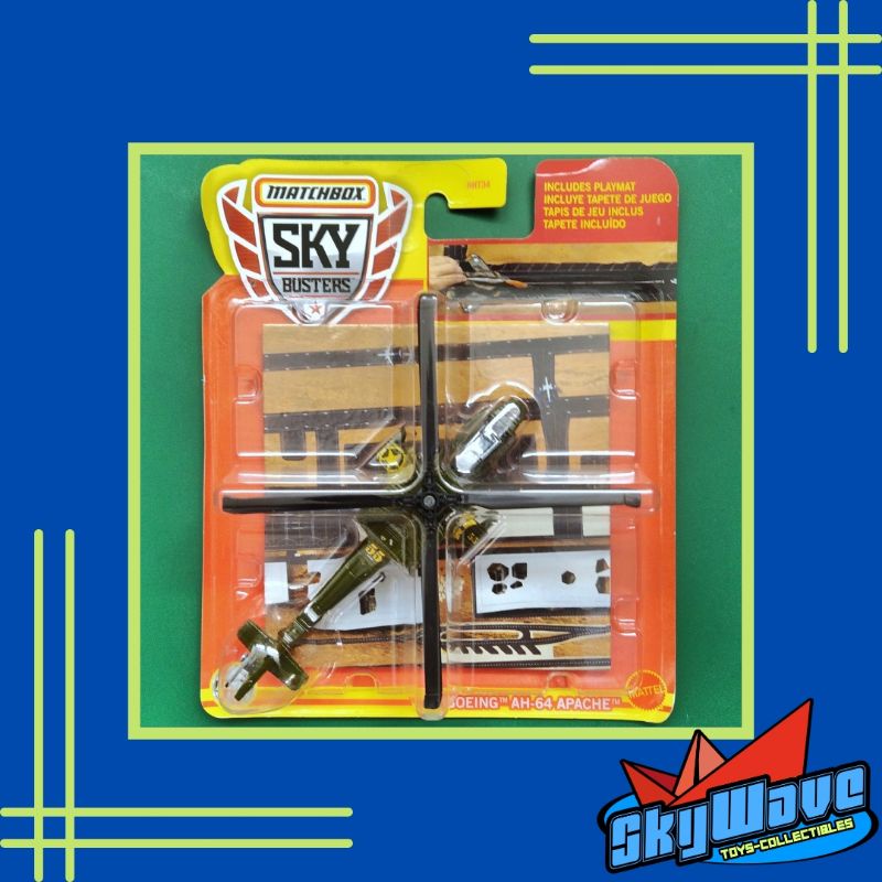 Jual Diecast Pesawat Matchbox Sky Busters - Boeing AH-64 Apache ...