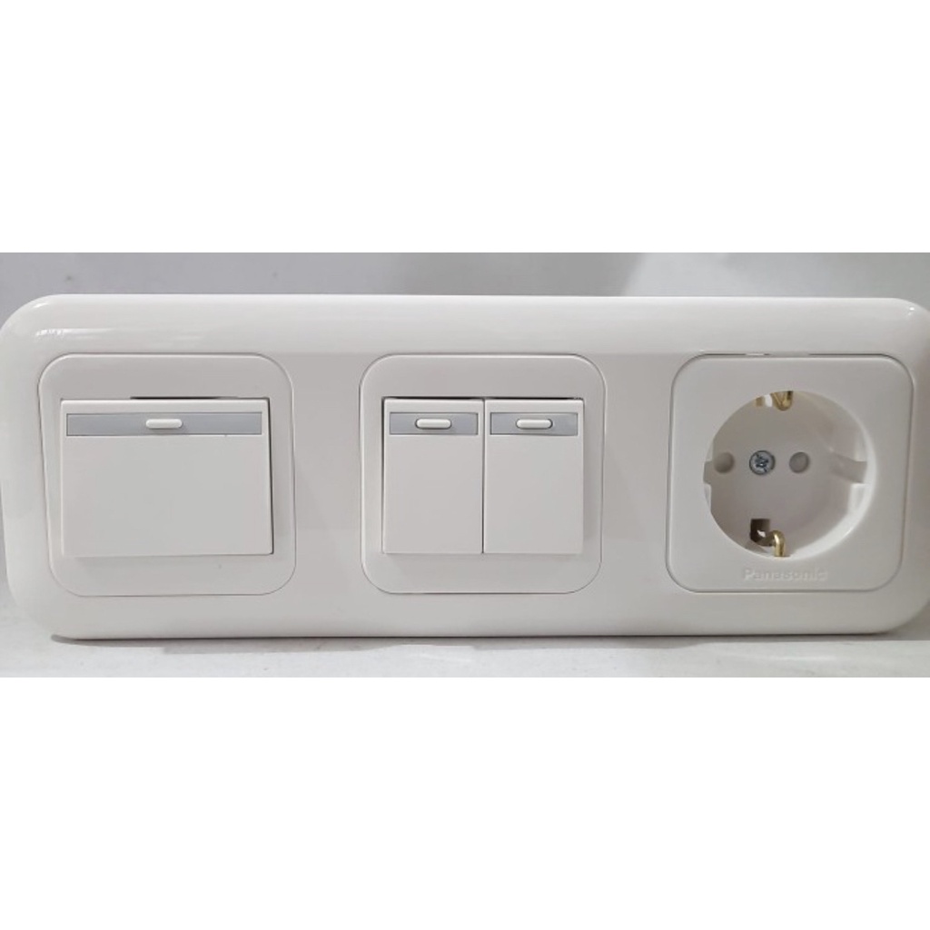 Jual STOPKONTAK ARDE + SAKLAR ENGKEL BESAR + SAKLAR SERI PANASONIC WIDE ...