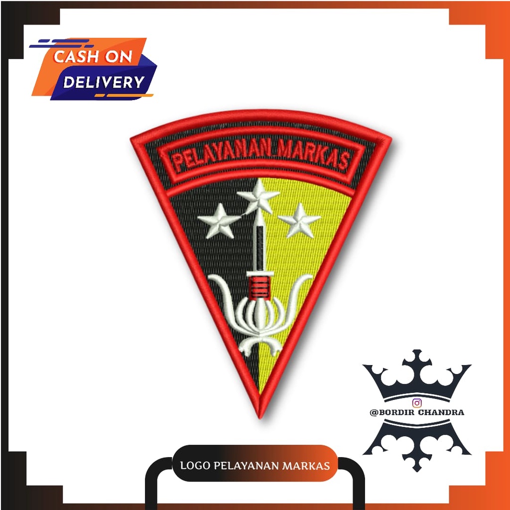 Jual LOGO BORDIR PELAYANAN MARKAS - PELAYANAN MARKAS - PROTOKOL ...