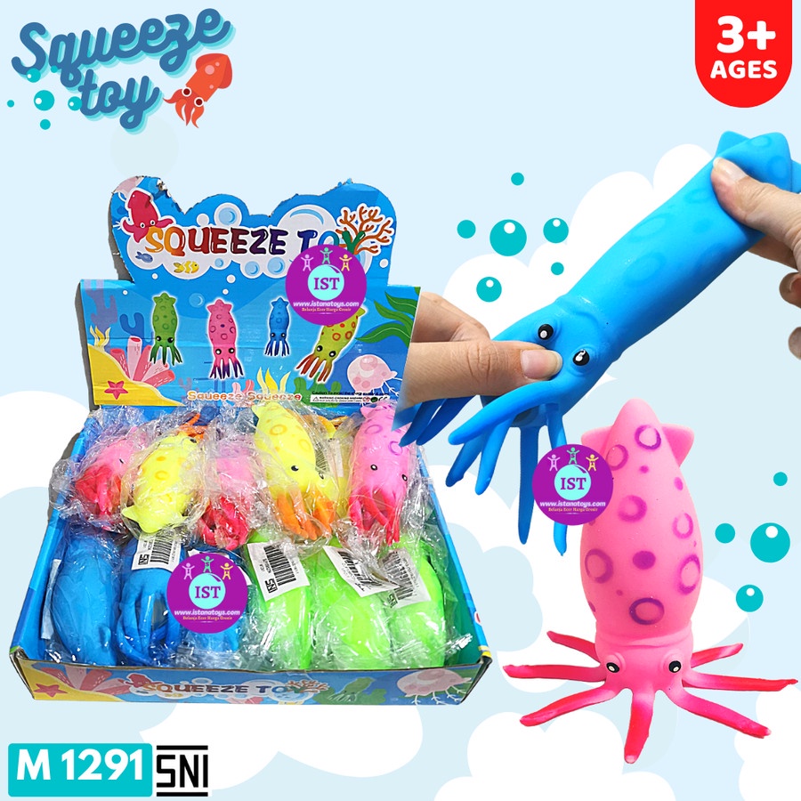 Jual Mainan Anak Squeeze Toys Cumi Sotong Squid Anti Stress Seafood M1292 | Shopee Indonesia