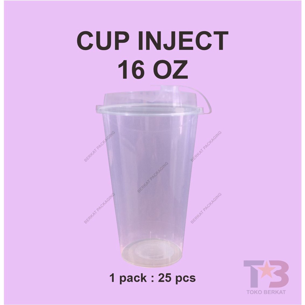 Jual CUP PP INJECTION 16 Oz 500ml isi 25 PCS | Shopee Indonesia