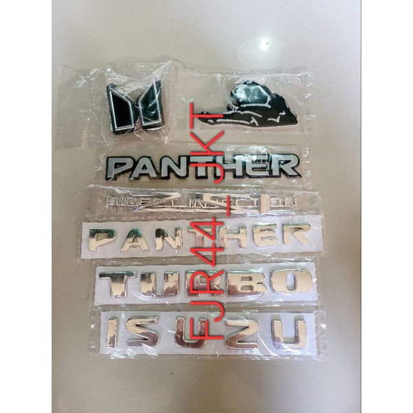 Jual emblem logo tulisan panther/ emblem panther new/ emblem turbo ...