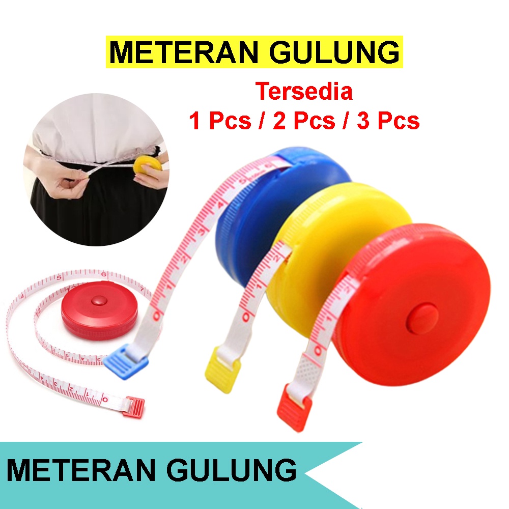 Jual Meteran Gulung Mini Unik Paling Bagus Meteran Baju Jahit Pengukur ...