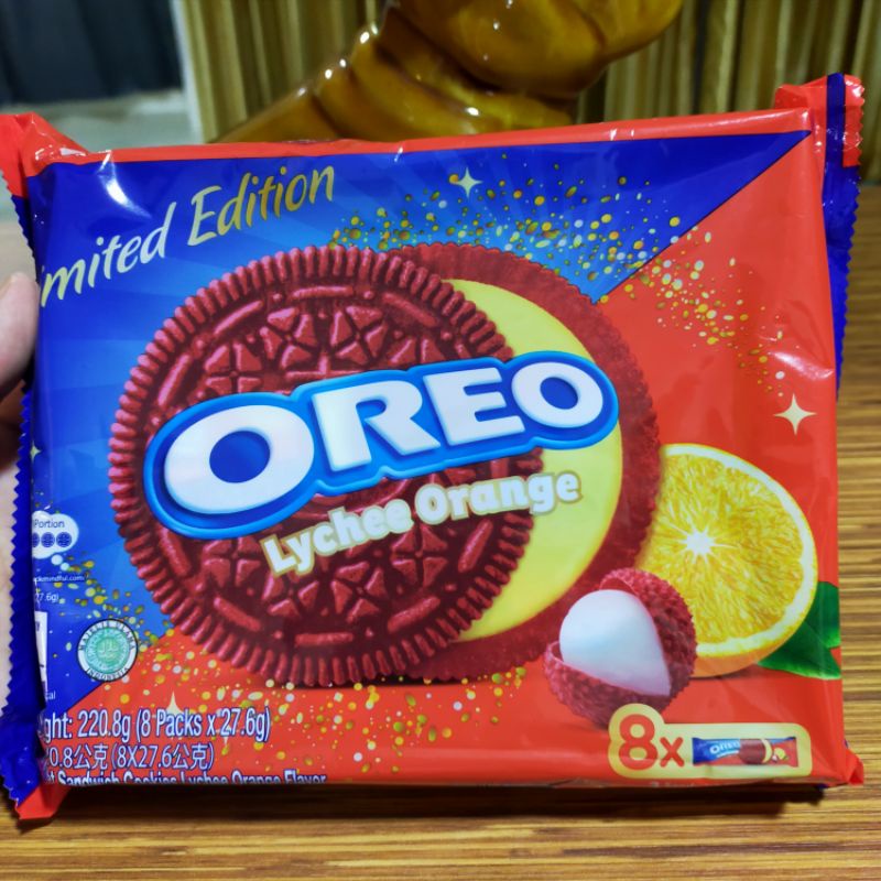 Jual Oreo Red Velvet Lychee Orange Limited Edition Import Singapore ...