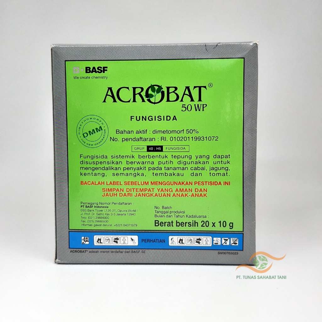 Jual FUNGISIDA ACROBAT 50 WP Kemasan 10GR / 40 GR - Fungsisida Sistemik ...