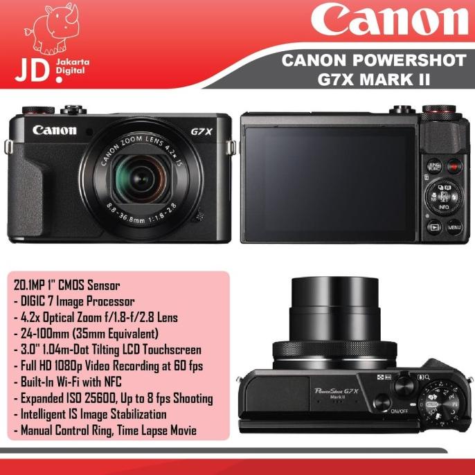 Jual Jakarta Digital Canon PowerShot G7X Mark II | Shopee Indonesia