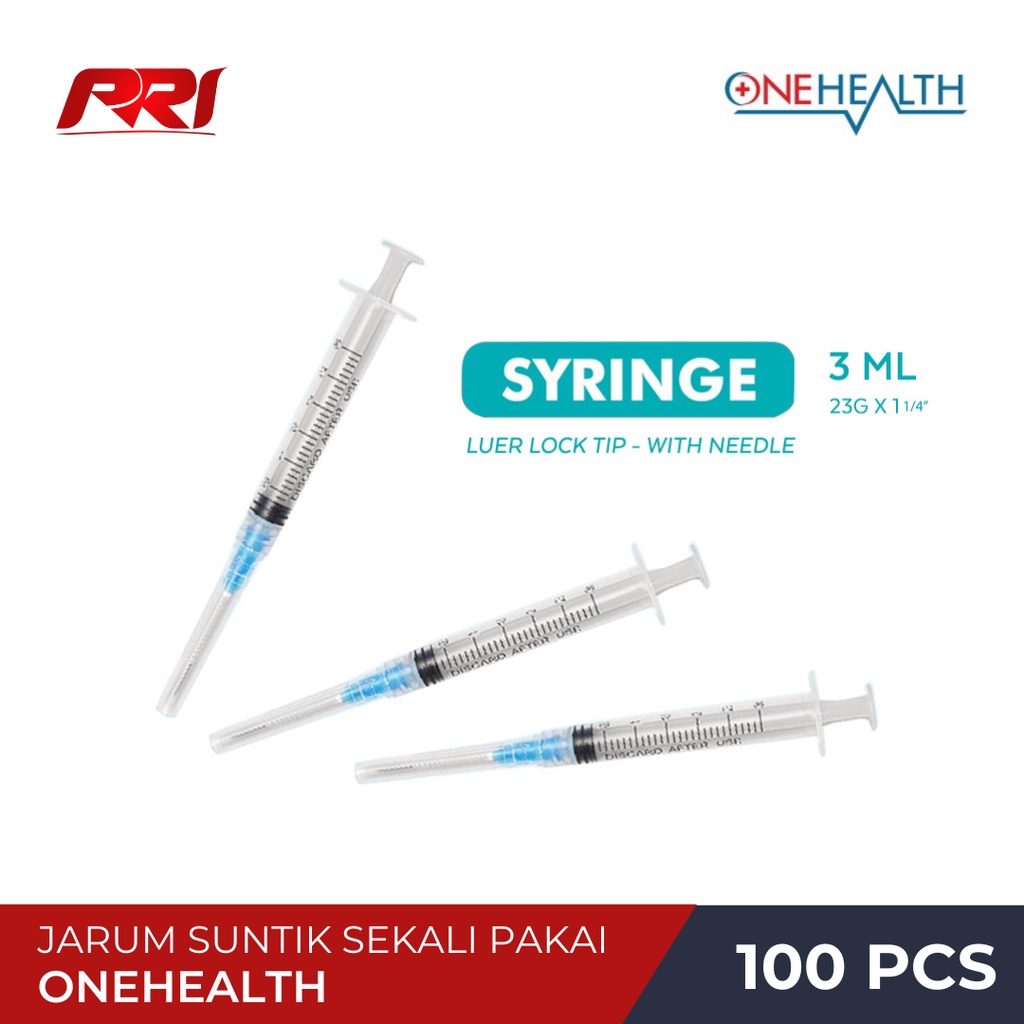 Jual Onehealth Jarum Suntik Sekali Pakai - 100 Pcs | Shopee Indonesia