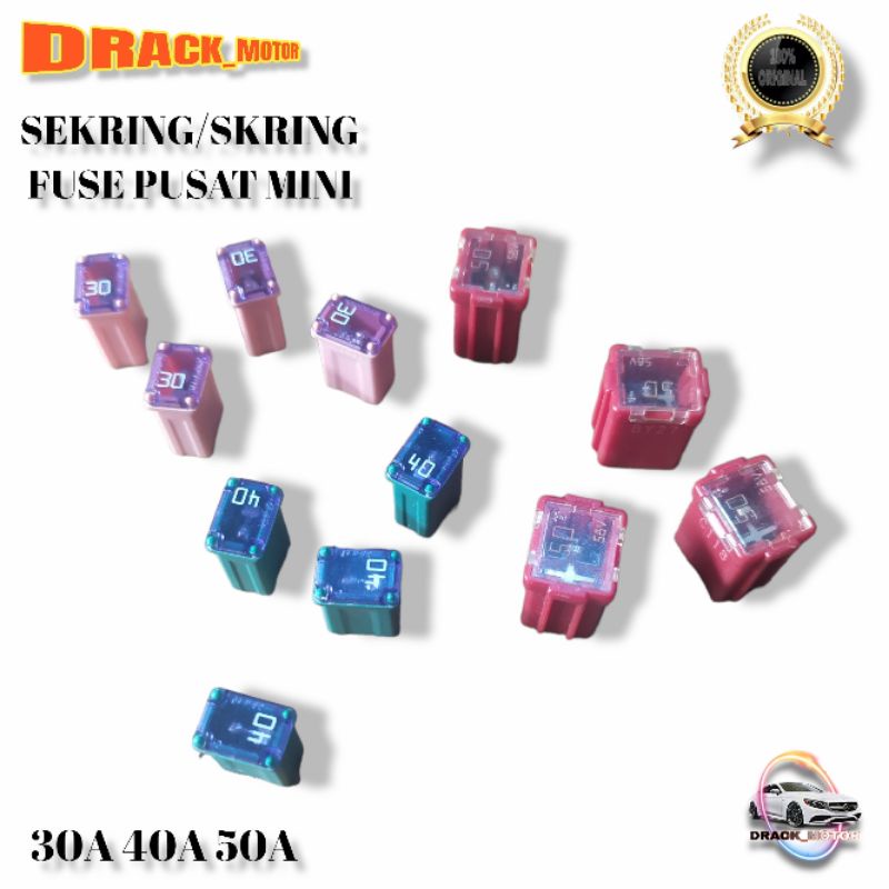 Jual SEKRING/SKRING FUSE PUSAT MINI ( 30A, 40A, 50A ) ORIGINAL SATUAN ...