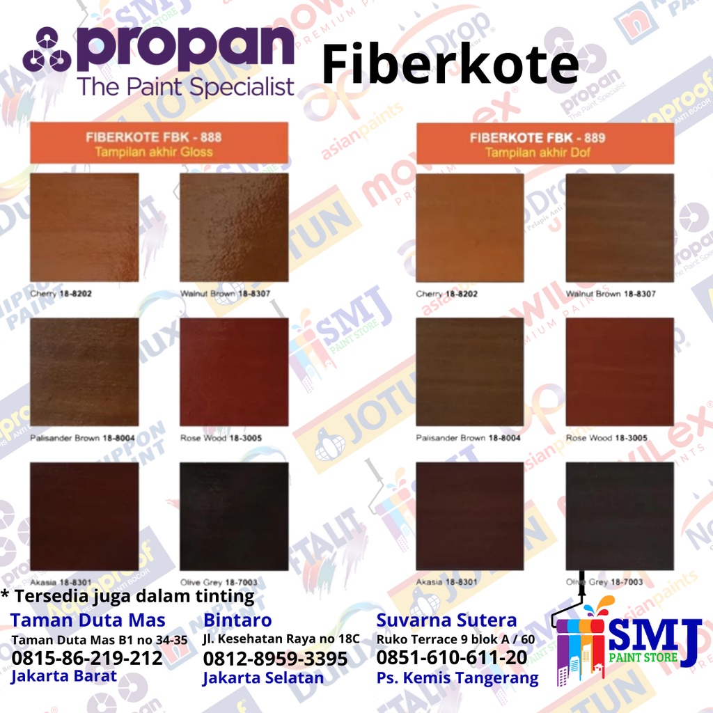 Jual CAT PAPAN FIBER SEMEN GRC CONWOOD PROPAN FIBERKOTE FBK GLOSS DOFF ...