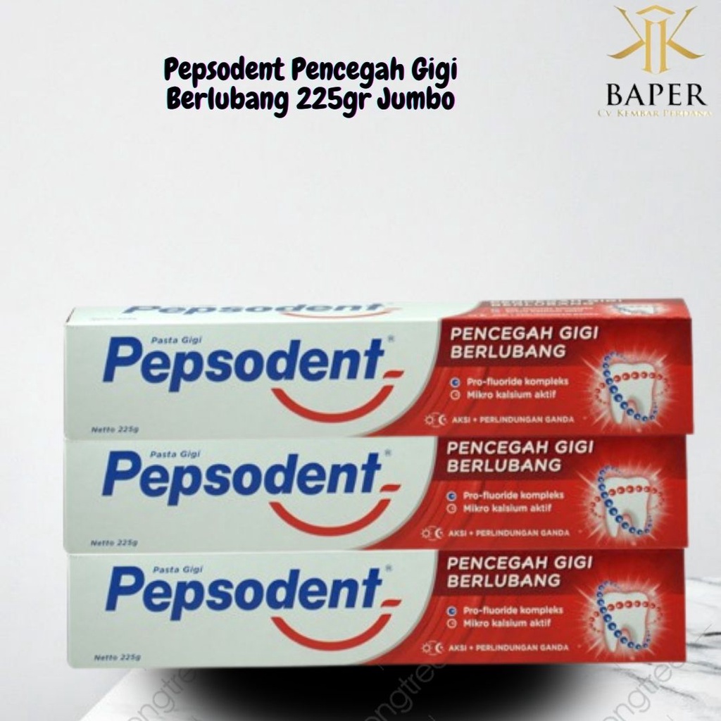 Jual Pasta Gigi Pepsodent 225gr Jumbo / Odol / Pepsoden Murah ...