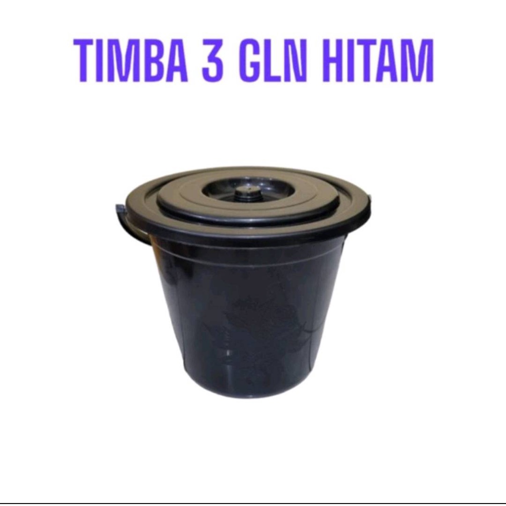 Jual Timba Plastik / Timba air / Timba / Timba 3 Gl Hitam | Shopee ...