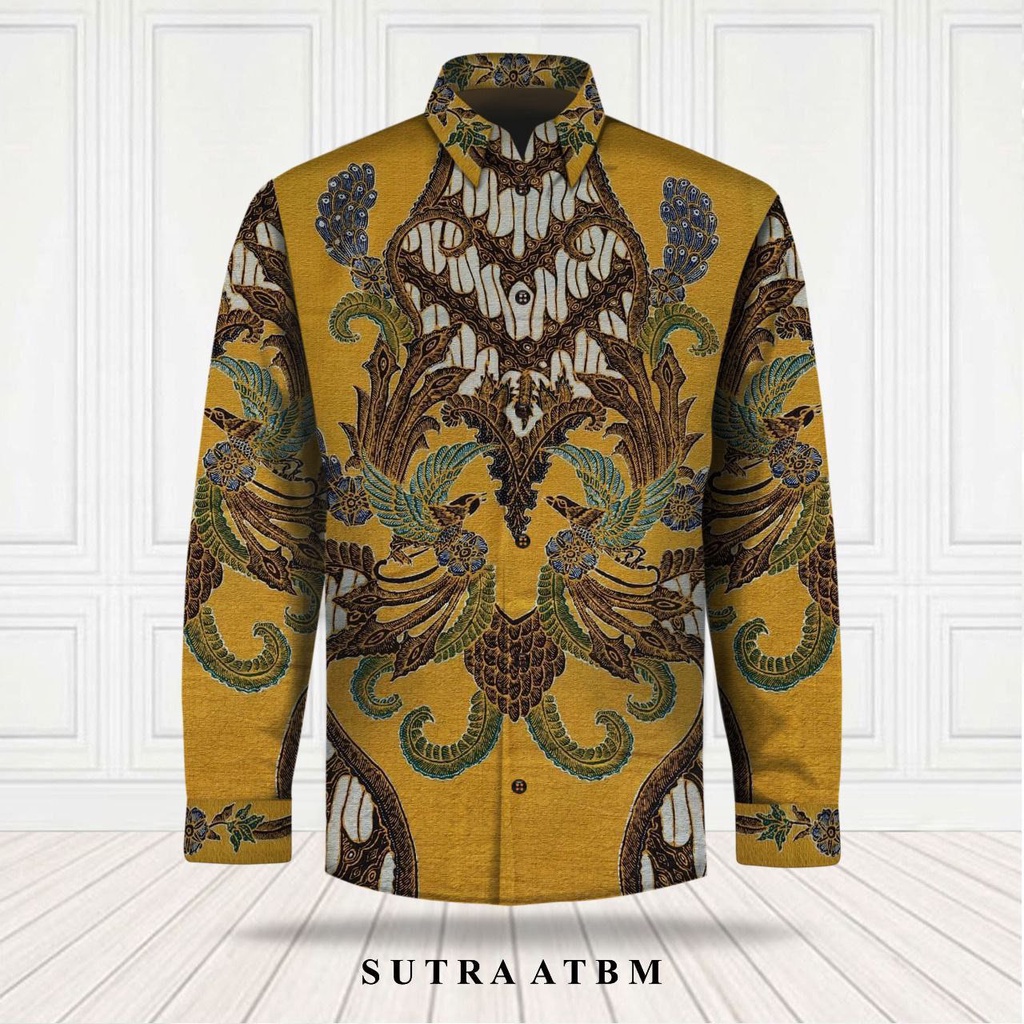 Jual BAHAN POLA KEMEJA BATIK TULIS SUTRA ATBM EXCLUSIVE BATIK TULIS ...