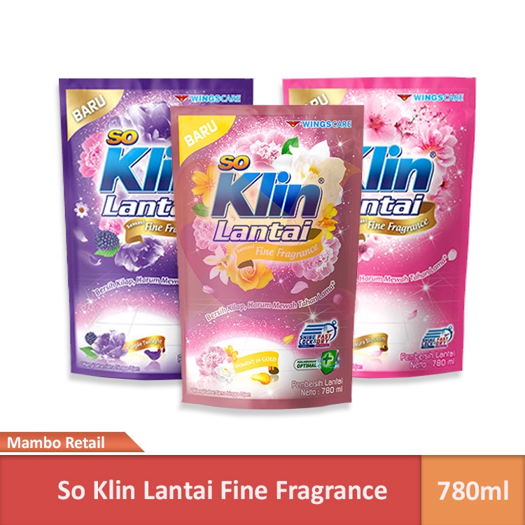 Jual So Klin Lantai Fine Fragrance Pembersih Lantai | Shopee Indonesia