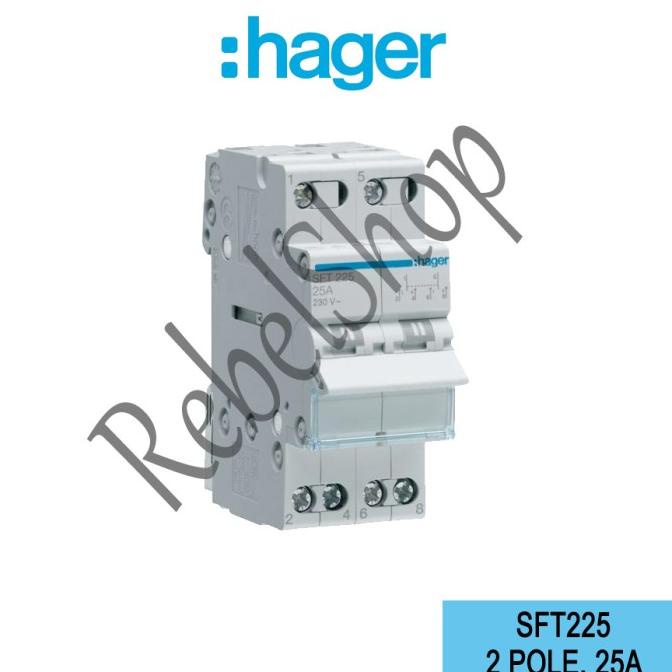 Jual Hager Changeover Switches COS SFT225 2P 25A - Change Over Genset ...