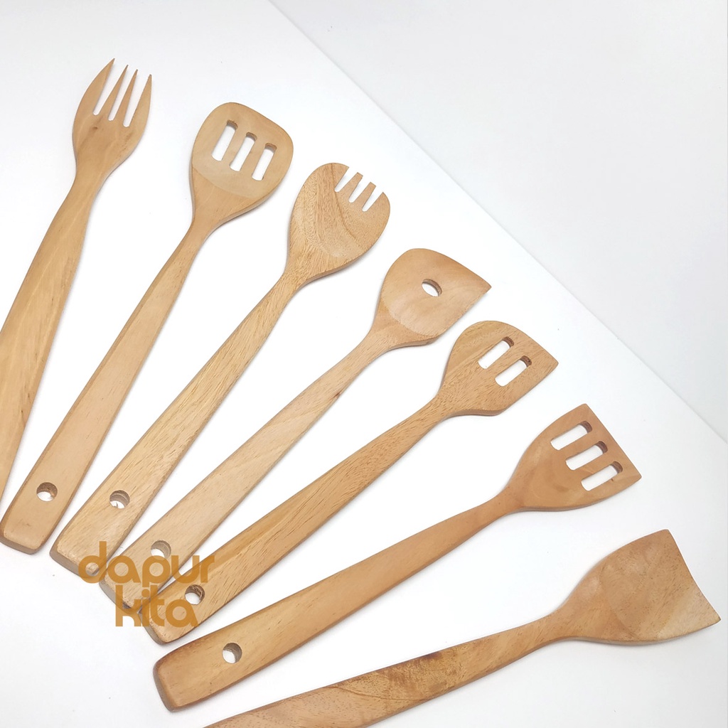 Jual Sutil / Spatula Bahan Kayu Mahoni Model Pingul (ecer) | Shopee ...