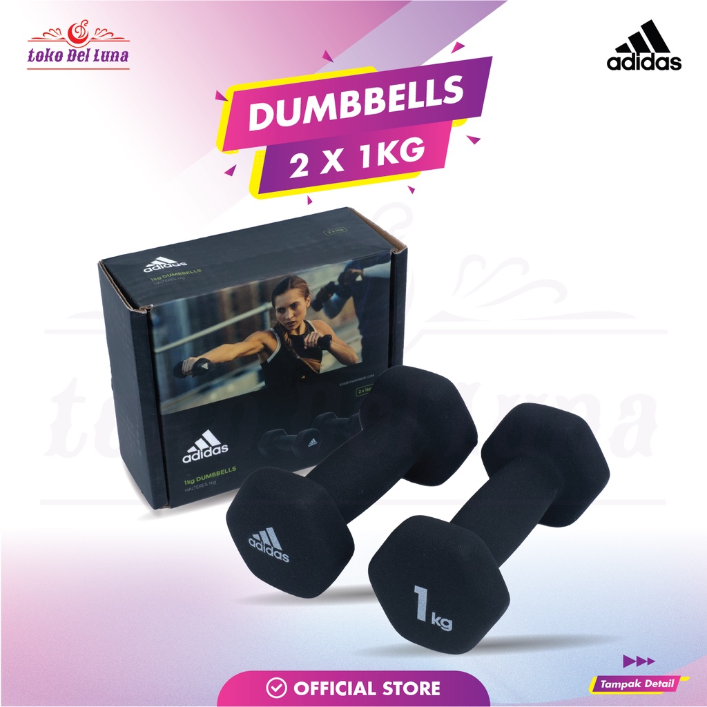 Jual ADIDAS Dumbell 2Kg/Pair ( 2 x 1Kg ) | Shopee Indonesia