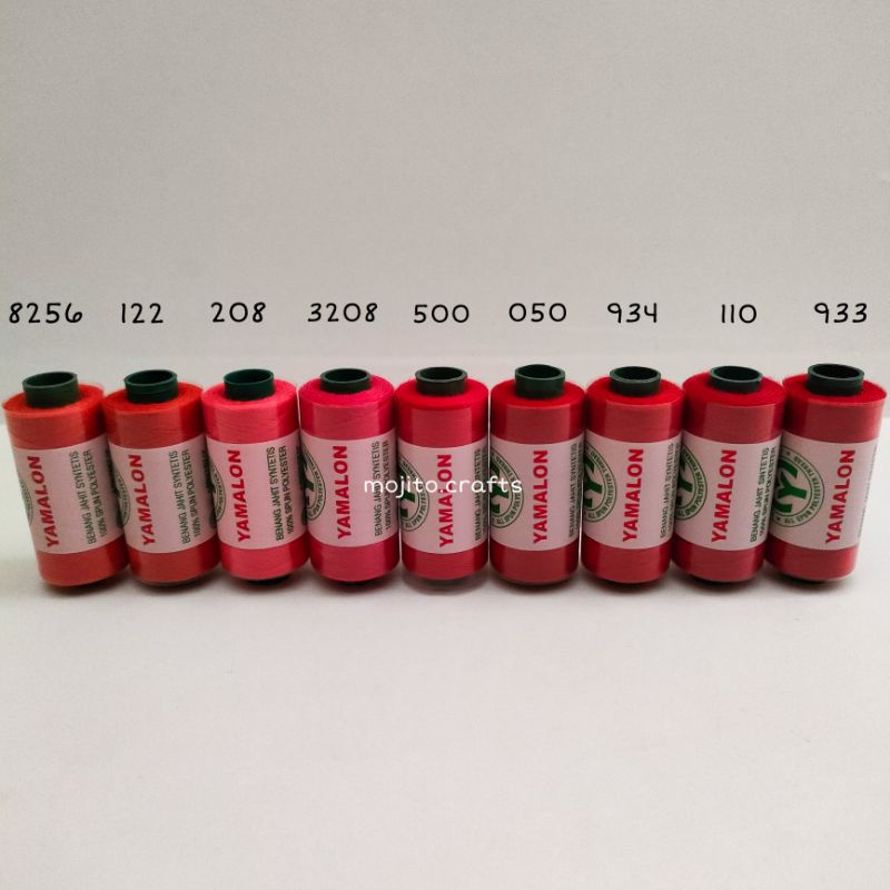 Jual 1 Buah Benang Jahit Yamalon Variasi Merah / Benang Merah / Benang ...