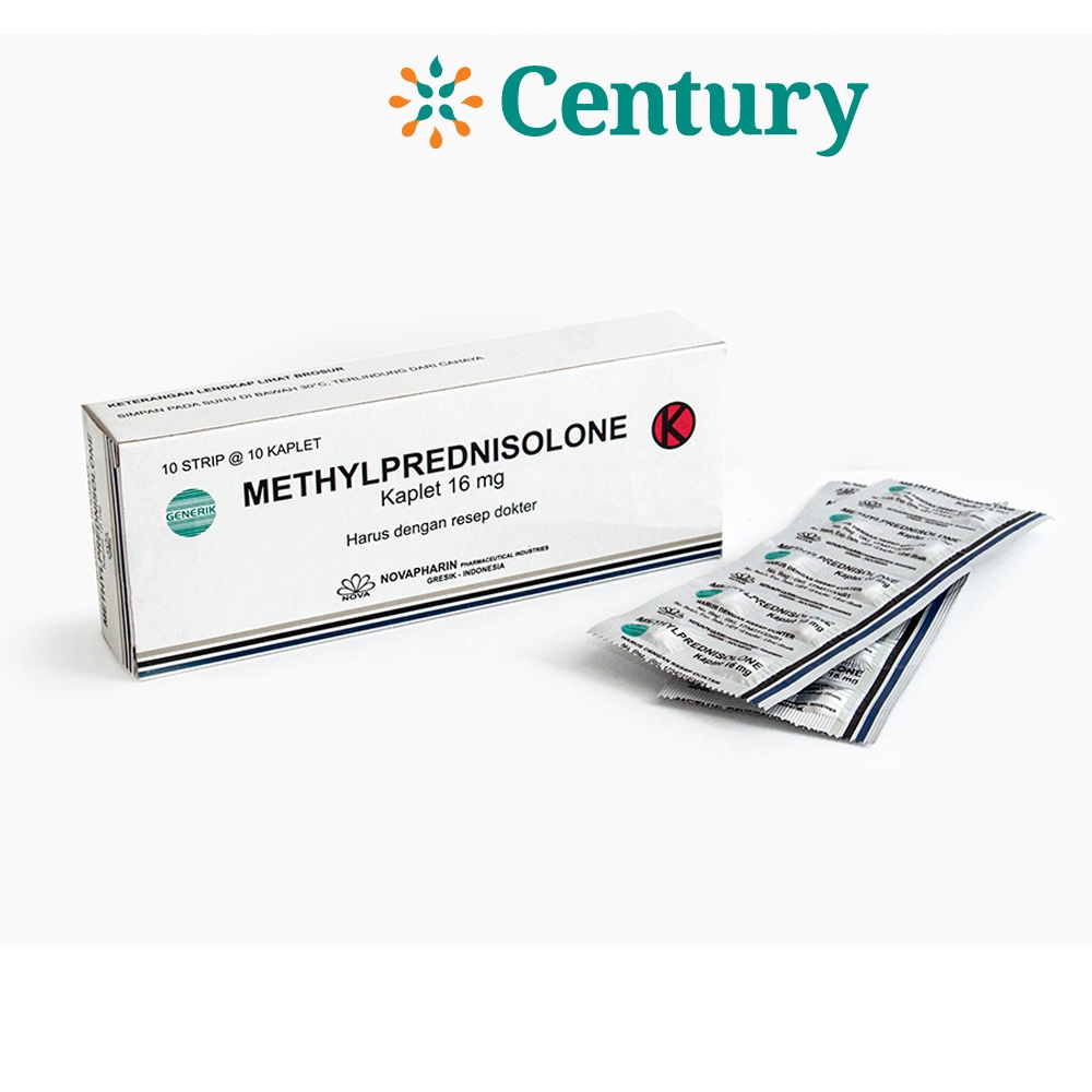 Jual METHYL PREDNISOLON [GEN] 16MG 1 STRIP 10 TAB/METHYLPREDNISOLONE ...