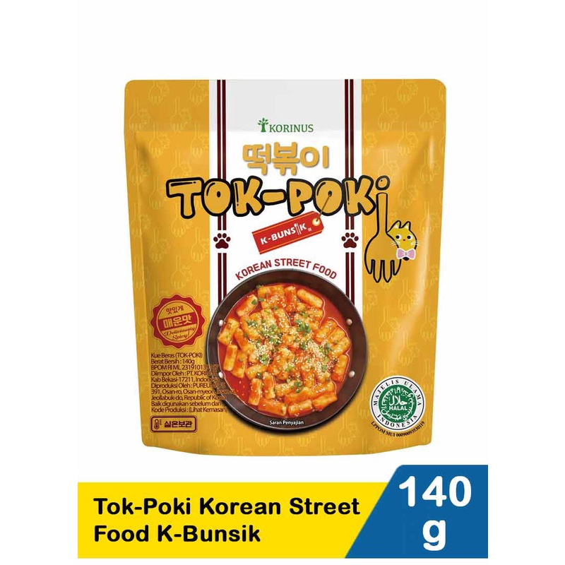 Jual K-Bunsik Tokpoki Korean Instant Rice Cake 140gr (Halal MUI ...