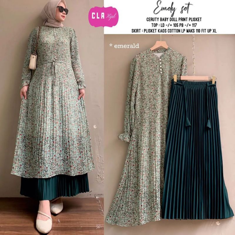 Jual Readystock Naura set Alisha set Chafia set Emely loza set banyak ...