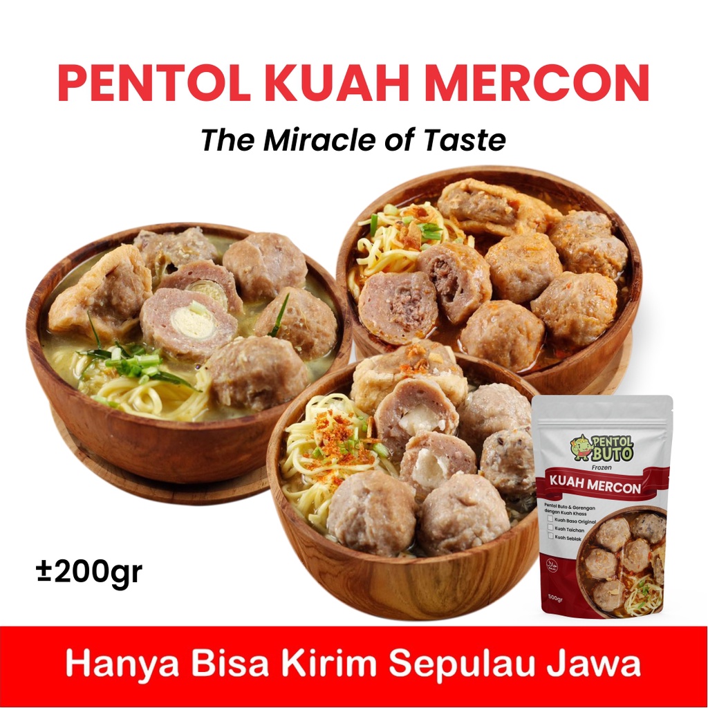 Jual PENTOL BUTO FROZEN KUAH MERCON PENTOL KUAH MERCON VARIAN KUAH ...