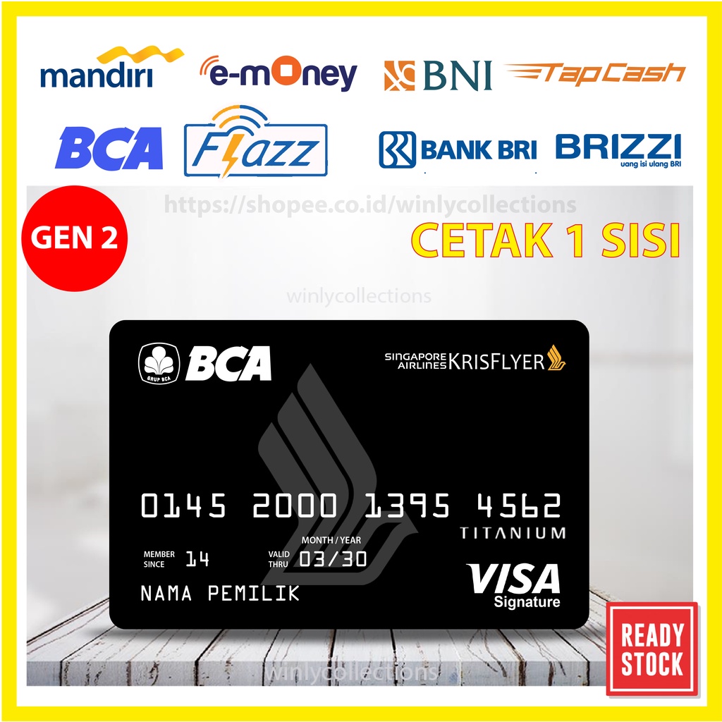 Jual EMONEY E TOLL DESAIN BLACK KRYSFLYER E MONEY MANDIRI GEN 2 BNI ...