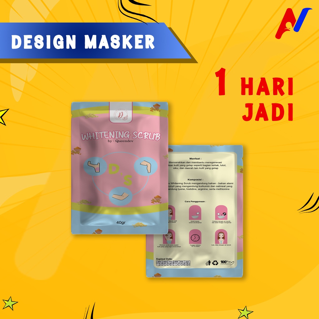 Jual Jasa Desain Kemasan Masker/Masker Wajah | Shopee Indonesia
