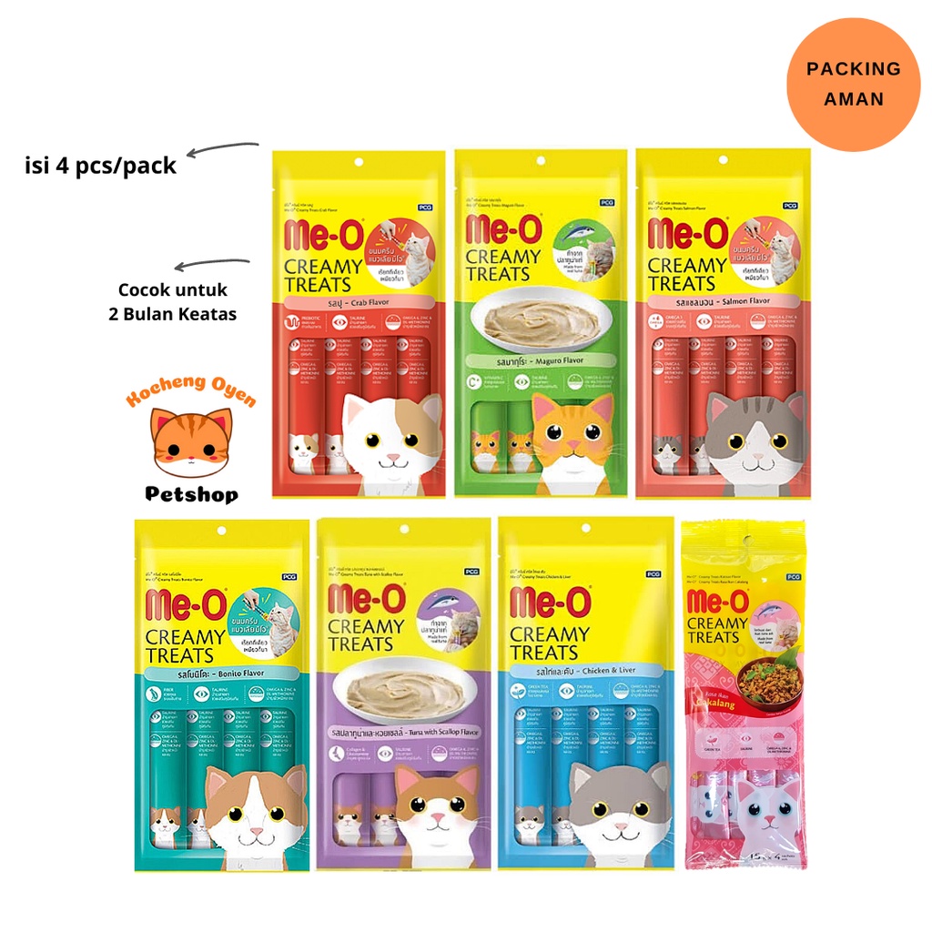 Jual Me-O Creamy Treats 60 Gram | Meo Creamy Treats | Meo | Snack ...
