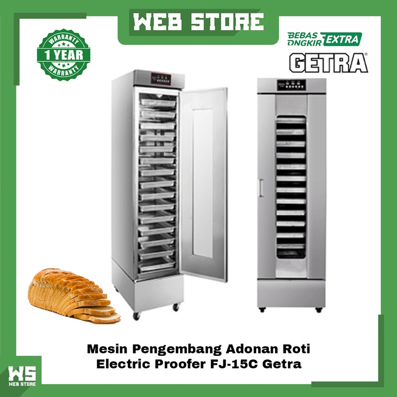 Jual Mesin Oven Pengembang Roti 15 Tray Electric Proofer FJ-15C Getra ...