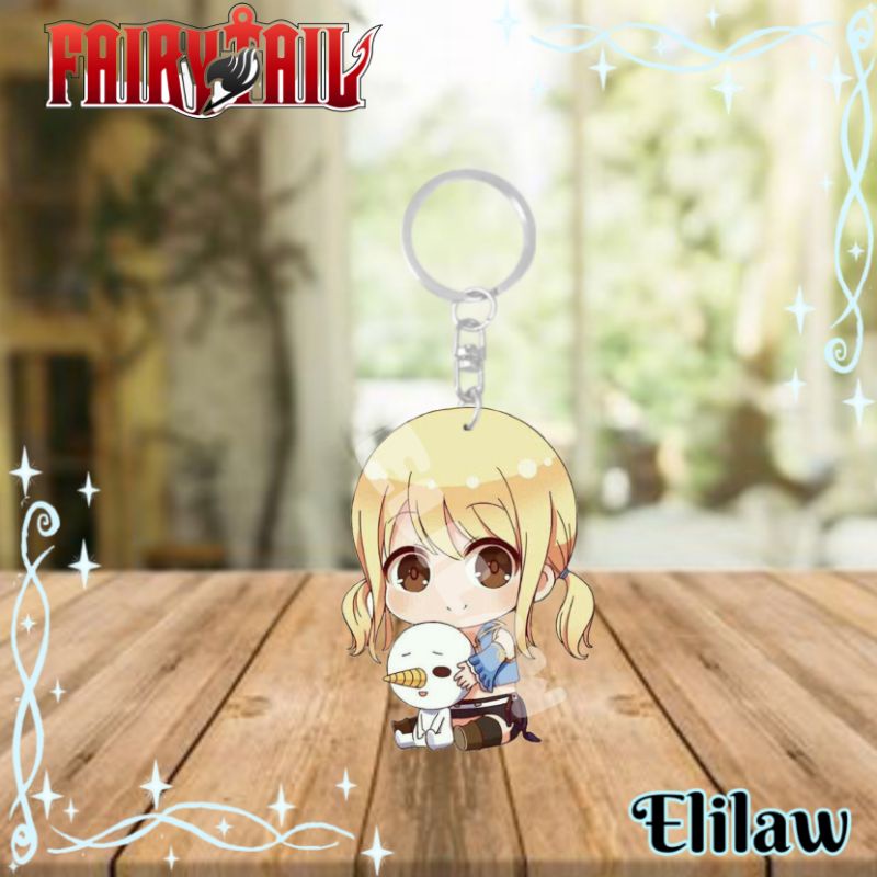Jual Lucy Heartfilia Key Chain ~ Gantungan Kunci Akrilik Ganci Anime ...