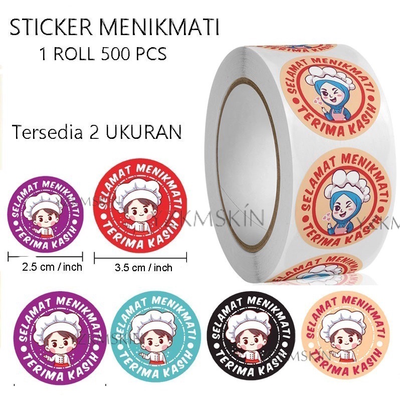 Jual READY STOCK!! ROLL STIKER PREMIUM SELAMAT MENIKMATI - STICKER ...
