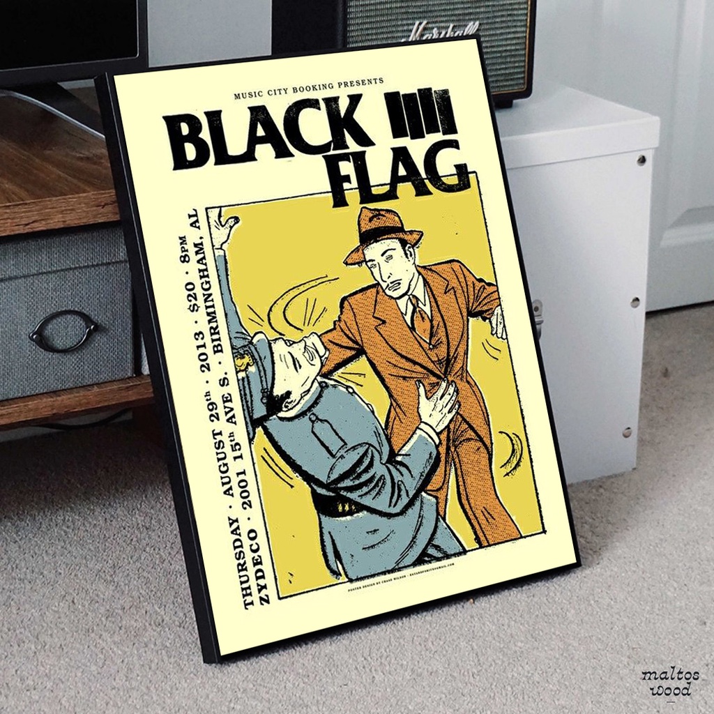 Jual Poster Black Flag + Frame | Shopee Indonesia