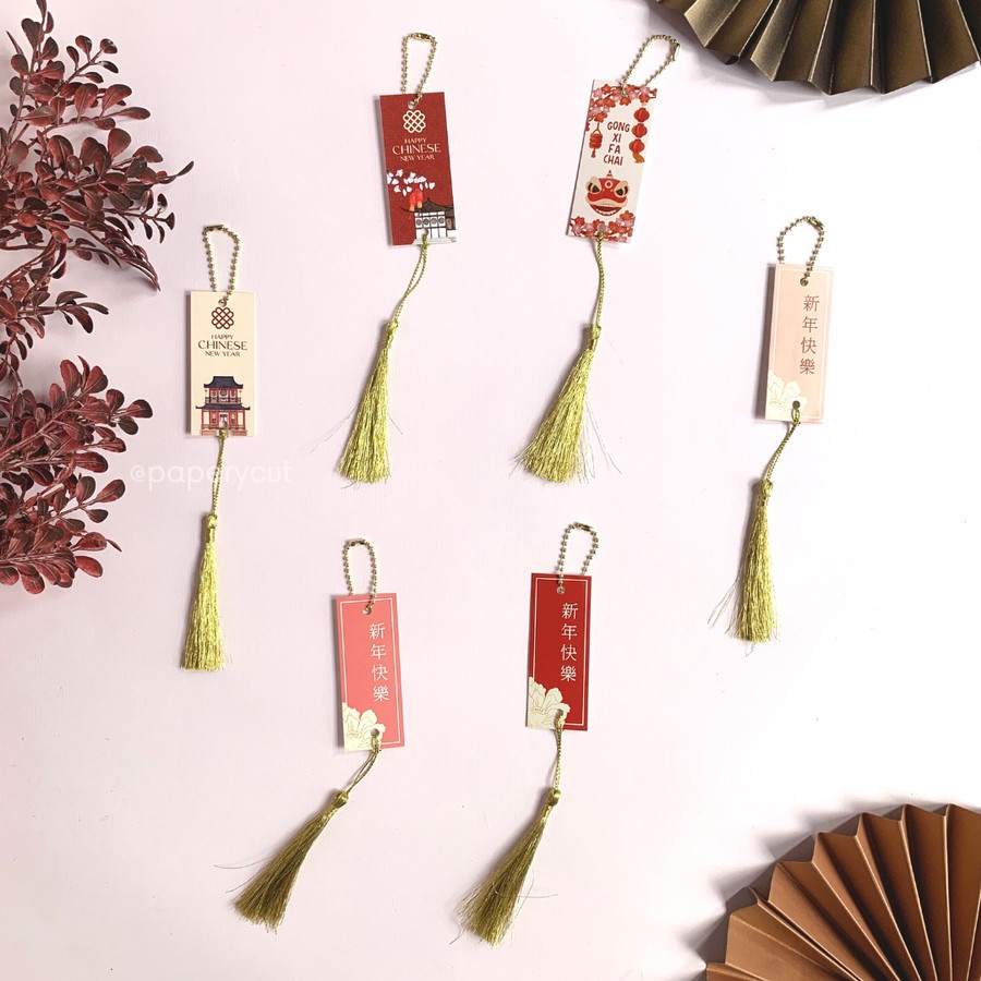 Jual Greeting Card Hang Tag Kartu Ucapan Gift Hampers Imlek - 4 x 9.5 ...