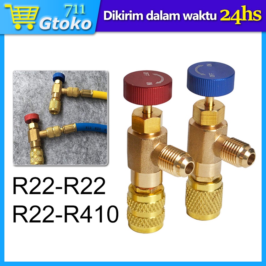 Jual Charging Valve R410 R22 Adapter Quick Connect Air Conditioning Refrigerant | Shopee Indonesia