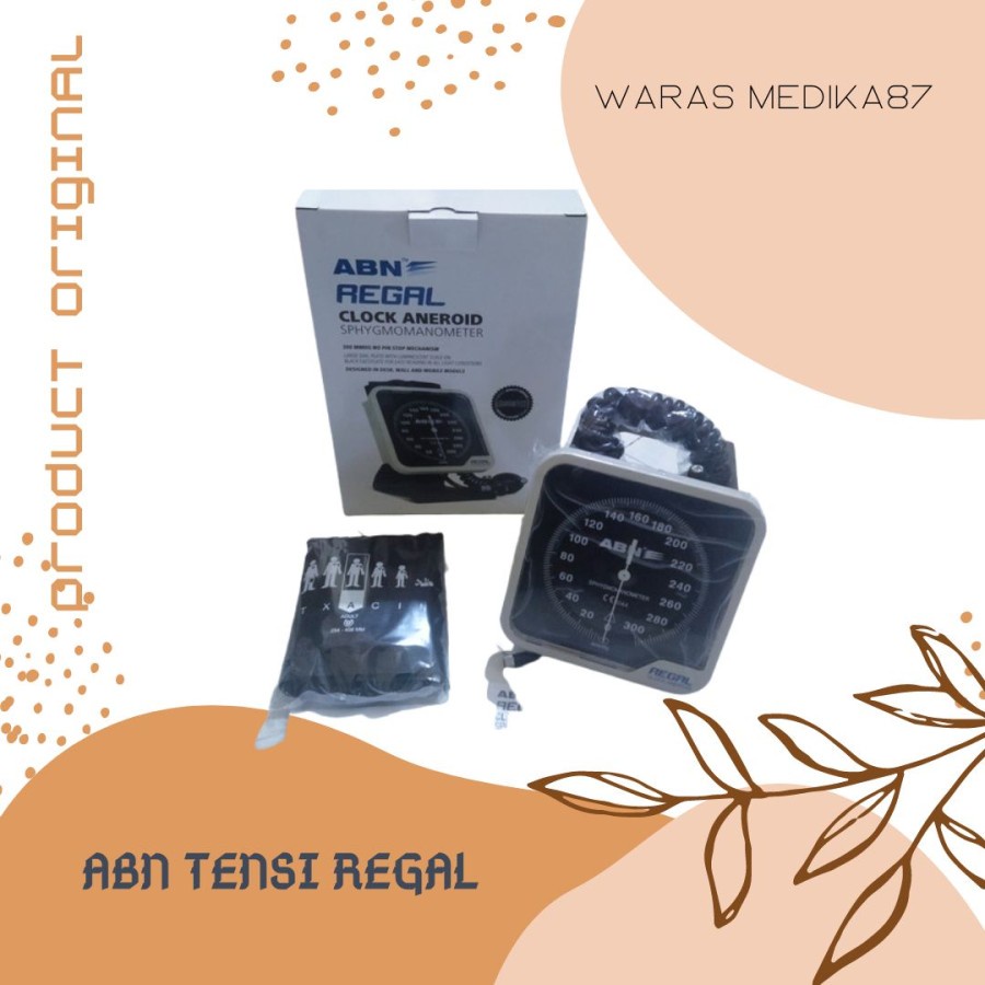 Jual ABN Tensi Regal Clock Aneroid Wall Model / Tensimeter dinding ABN | Shopee Indonesia