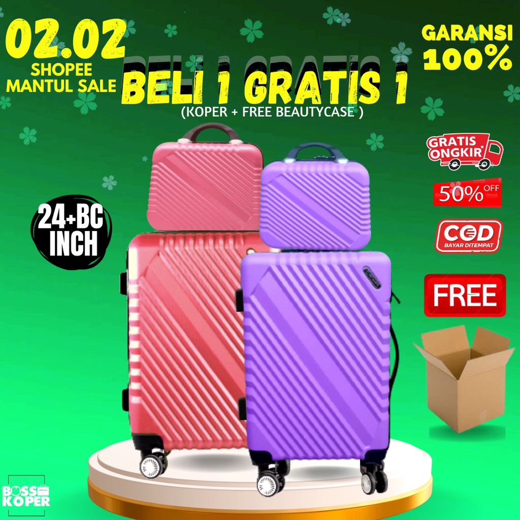 Jual Koper 24 inch Polo ukuran bagasi-koper polo-koper travel-tas koper ...