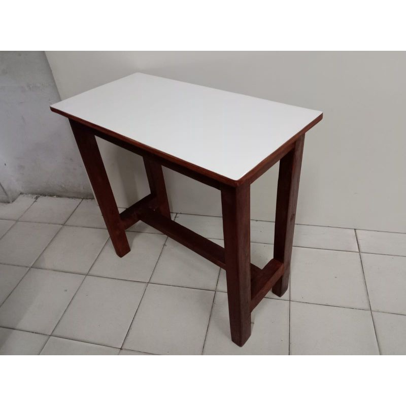 Jual Meja Kayu Kamper 80 x 40 x 75 cm Kuat Kokoh Serba Guna Bahan Full ...