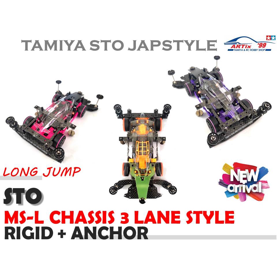 Jual TAMIYA STO MS-L CHASSIS 3 LANE STYLE HIGH END SPEC - LONG JUMP ...