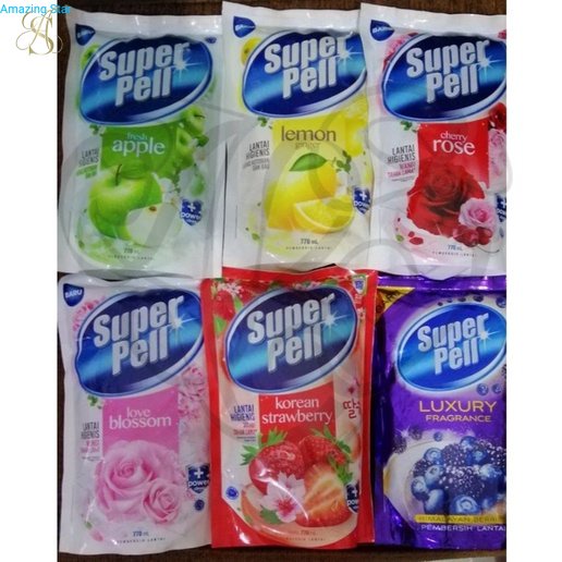 Jual Super Pell Pembersih Lantai all varian 700ml | Shopee Indonesia