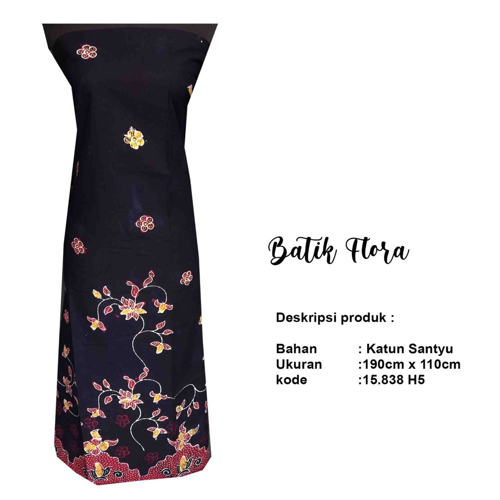 Jual Batik Tulis Motif Flora Merah Gelap - Seragam Batik Kantor Kerja ...