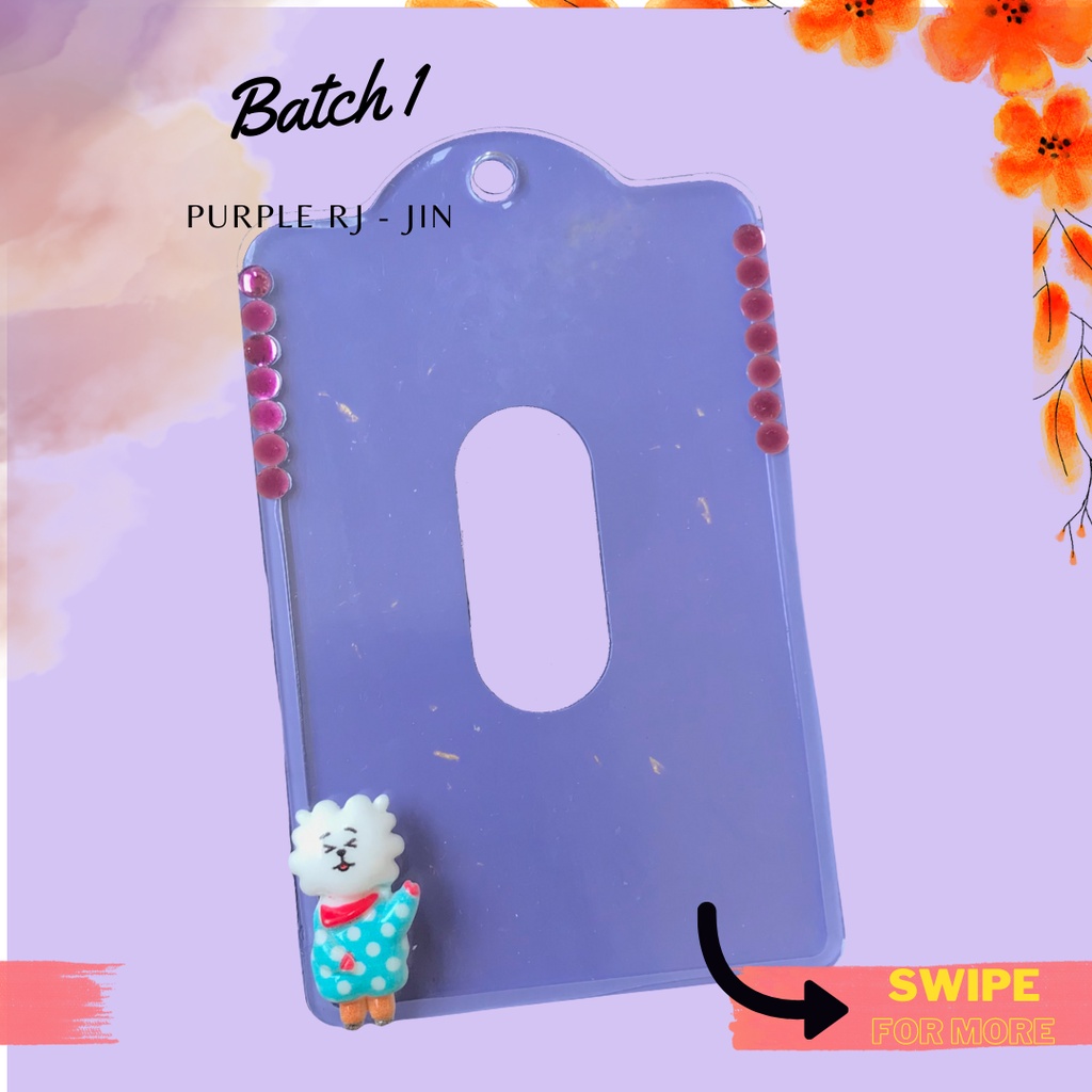 Jual BTS BT21 Photocard Holder/ ID Card/ PC Holder/ Card Holder/ ID Holder Resin Art By.ann (RJ ...