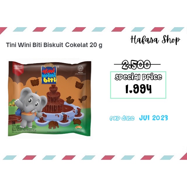 Jual Tini Wini Biti Biskuit Anak Cokelat 20 g | Shopee Indonesia