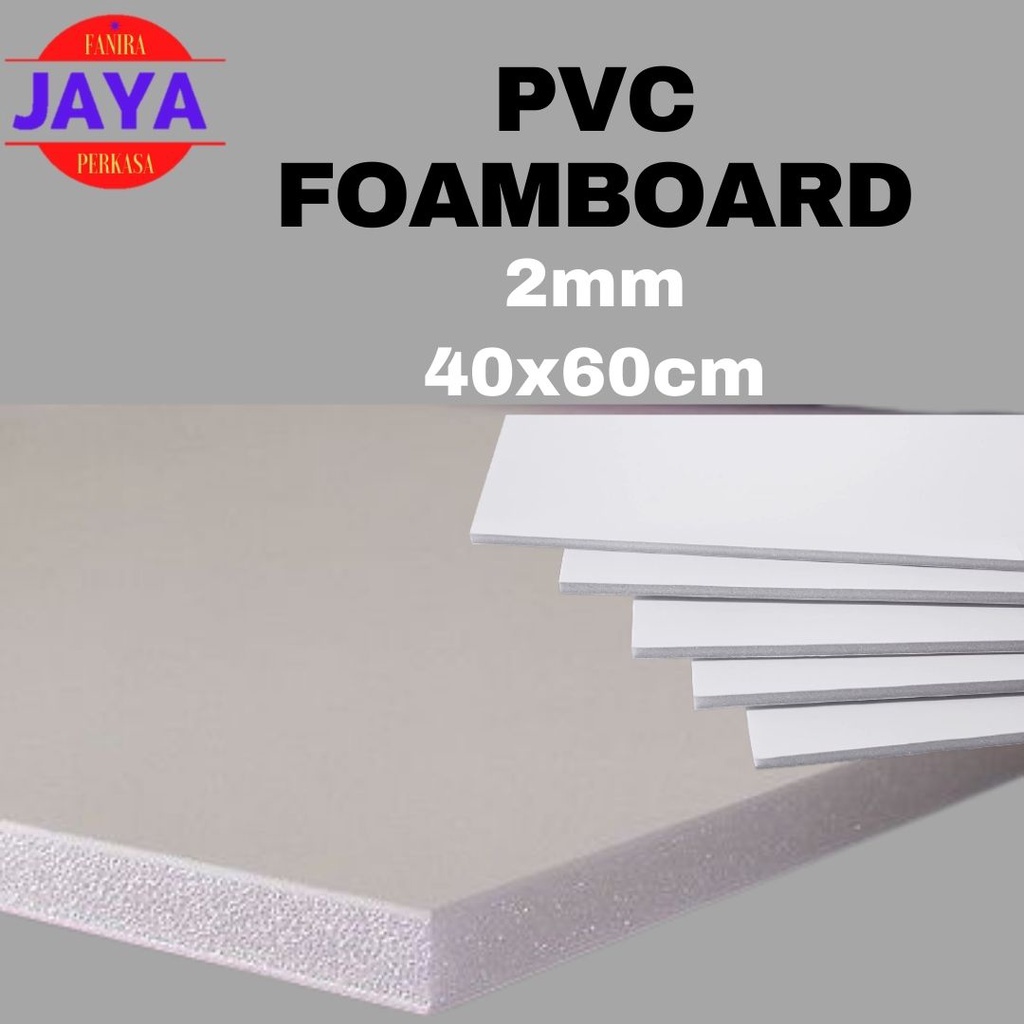 Jual PVC Foamboard 2mm ukuran 40cm x 60cm PVC Foamboard PVC Board sheet ...
