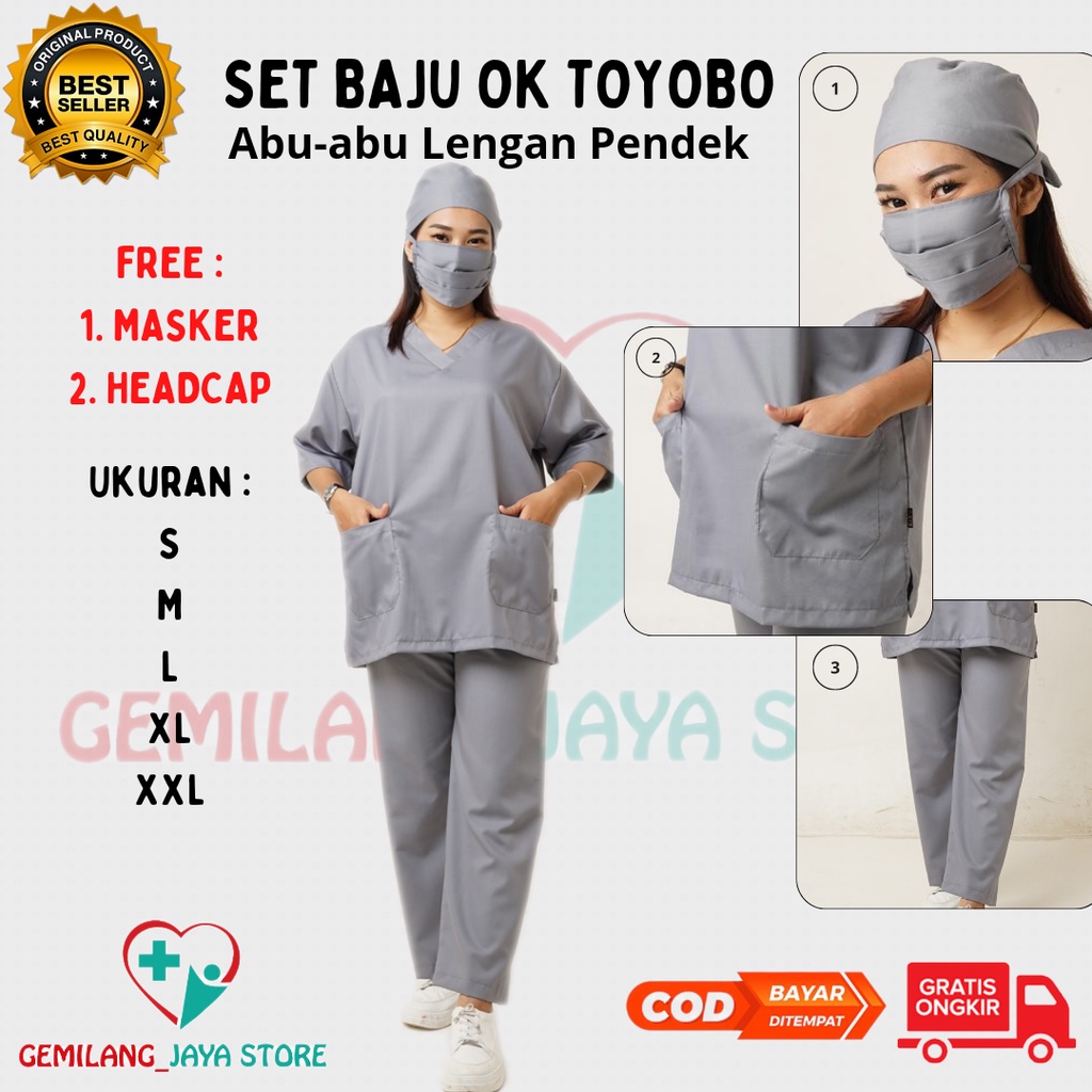 Jual Set Baju OK Toyobo / Baju Jaga Medis / Baju OK Lengan Pendek ...