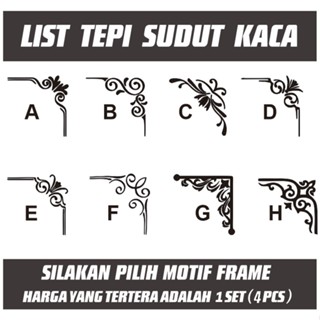 Jual List sudut tepi kaca motif kaligrafi terbaru | Shopee Indonesia