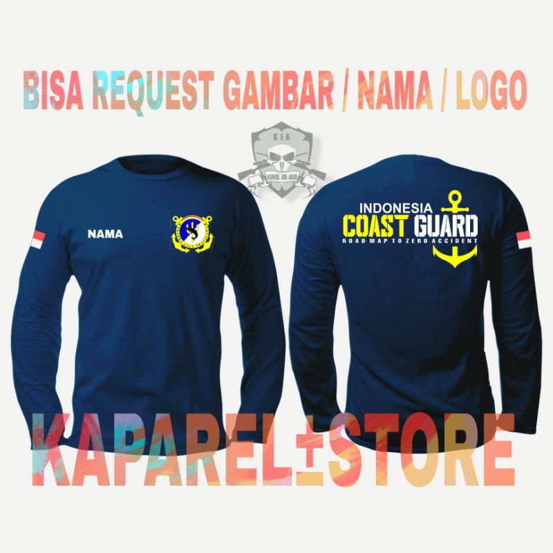 Jual Kaos Logo Coast Guard Kapal Laut / Baju Coast Guard Dishub / Atasan Coast Guard Terbaru ...